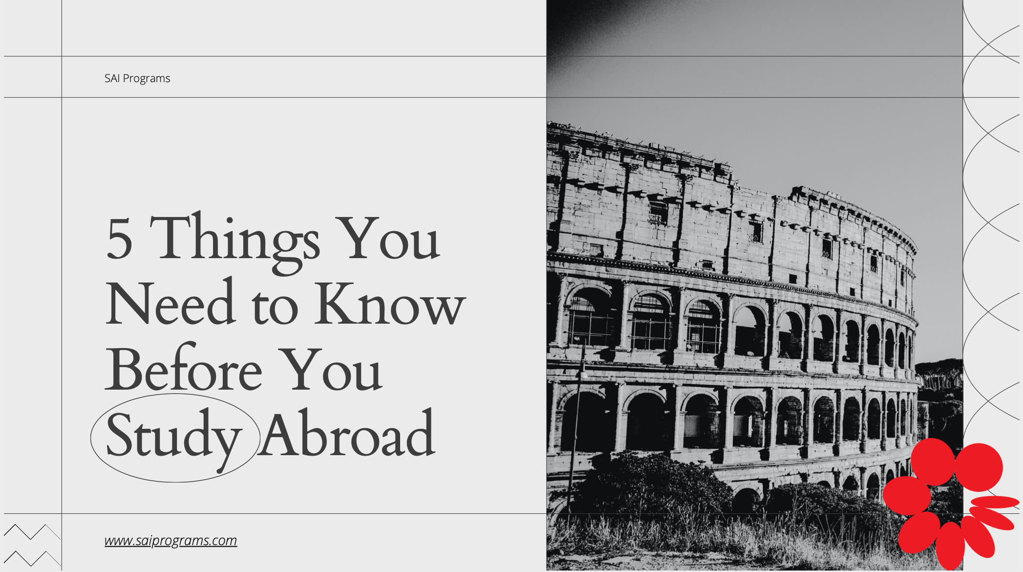 5 things to know before studying abroad - thumbnail | SAI Programs